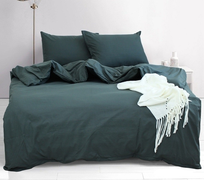 Комплект постельного белья Dark grey TAG 150х215 см Ранфорс 1.5 ...