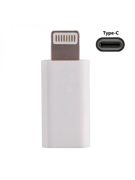 Перехідник Type-C(Мама) на Lightning(Тата) White для iPhone, iPad, iPod – фото, відгуки ...