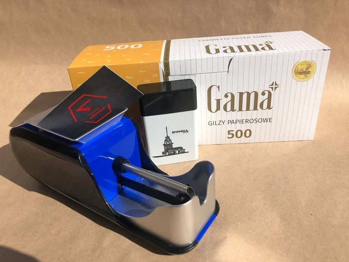 Набір: Гільзи Gama 500 шт. + электрична машинка Gerui 12-002+ Портсигар – фото, відгуки ...