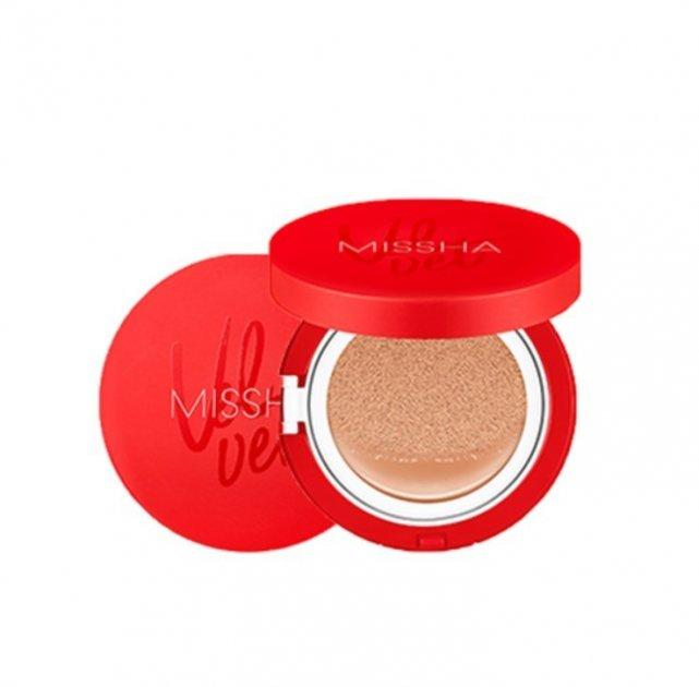 Тональный матовый крем-кушон Missha Velvet Finish Cushion SPF50+/PA ...