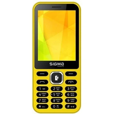 Телефон кнопочний Sigma X-style 31 Power жовтий – фото, отзывы ...