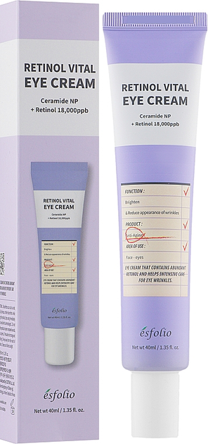 Крем для кожи вокруг глаз - Esfolio Retinol Vital Eye Cream 40ml ...