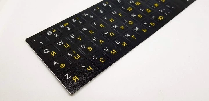 Наклейки на клавиатуру ноутбука и ПК Cndaiultx украинский английский