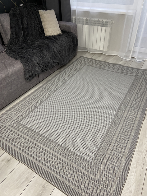 Безворсовый ковер Sisal 3х4 м. Серый B309A – фото, отзывы ...