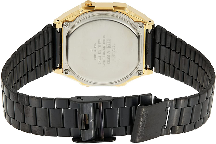 Наручные часы Casio A168WEGB-1BEF Золотистые с черным современные ...