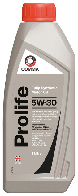Моторное масло Comma PROLIFE 5W-30 1л (PRO1L) – фото, отзывы ...