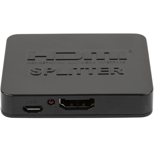 Активный HDMI разветвитель U&P Splitter 1 to 2 Black (WAZ-MHR12-BK ...
