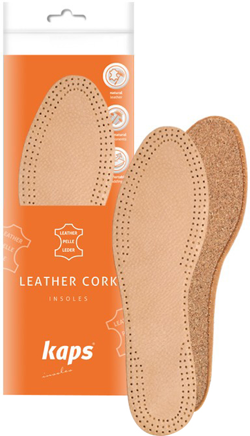 Стельки Kaps Leather Cork 41 р (10099_41) – купить онлайн на ROZETKA