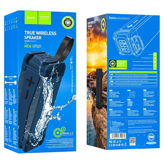 Колонка Bluetooth HOCO HC6 Magic Чорний – фото, відгуки, характеристики ...