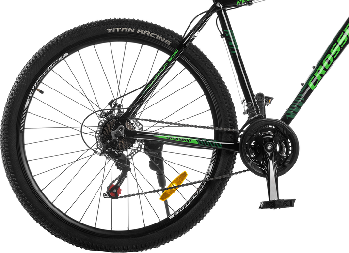 Велосипед CrossBike Everest 29" Рама 21" 2022 Black-Green (29CJPr ...