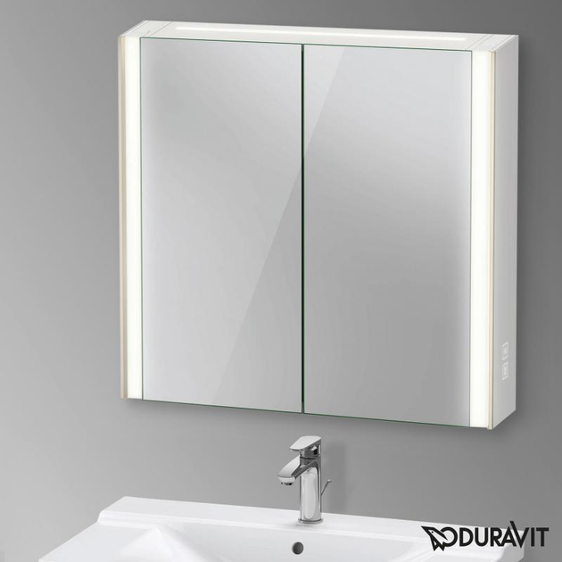 Зеркальный шкафчик с LED подсветкой Duravit XViu 82 х 15,6 х h80 см ...