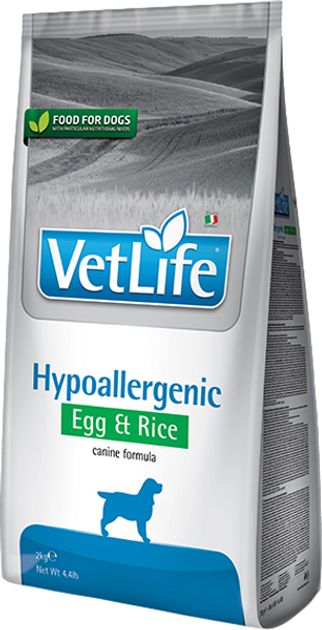 Сухой лечебный корм для собак Farmina Vet Life Hypoallergenic Egg ...