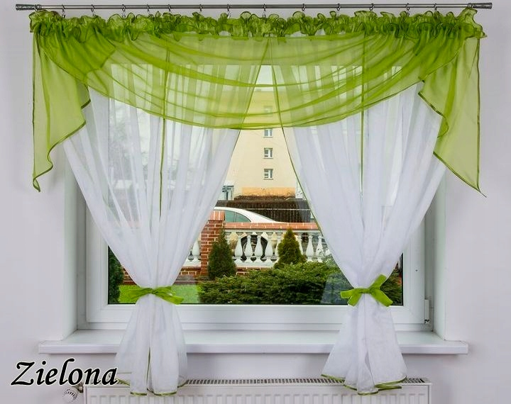 Штора-вуаль Verona Kolonia 150 х 400 см (0645760868219Gn) зелений ...