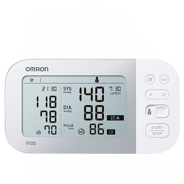 Тонометр Omron X7 Smart с Bluetooth и манжетой Intelli Wrap на плече от ...