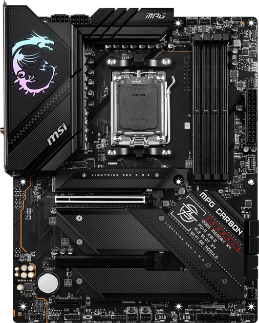 Материнська плата Msi Mpg B650 Carbon Wifi Sam5 Amd B650 Pci Ex16