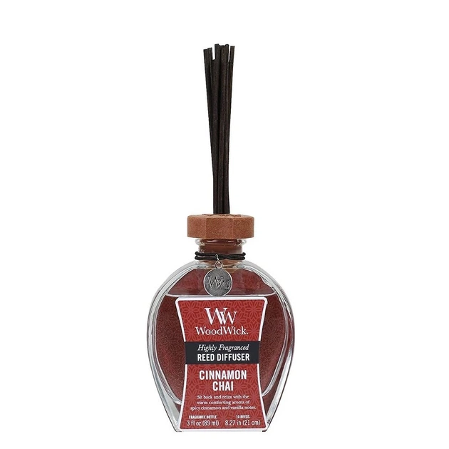 Аромадиффузор для дома с ванилью и корицей + палочки Woodwick Cinnamon ...