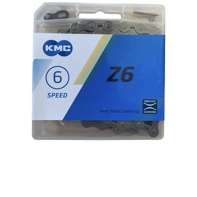 Ланцюг KMC Z6 1/2х3/32х114L, 6шв із замком, сіра (g0114) – фото ...