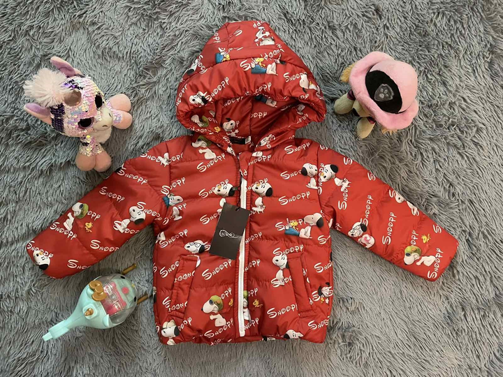 Куртка дитяча демісезонна для хлопчика Natalie Snoopy червона 86-92 см ...