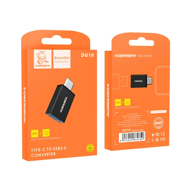 Перехідник Denmen DU10 OTG Type-C - USB3.0 Чорний – фото, отзывы ...