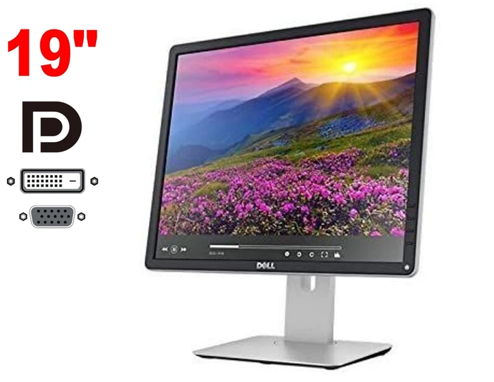 Монитор Dell P1914SF / 19" (1280x1024) IPS / 1x DP, 1x DVI, 1x VGA, 4x ...