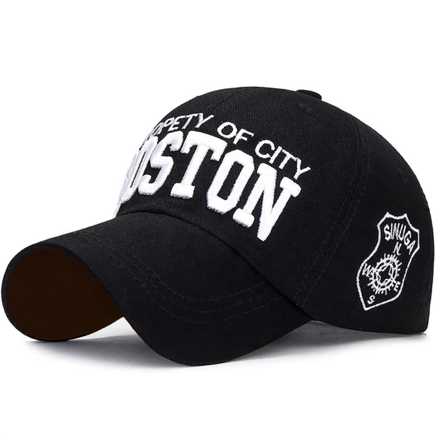 Кепка Бейсболка Boston (Бостон) с изогнутым козырьком, Унисекс WUKE One ...