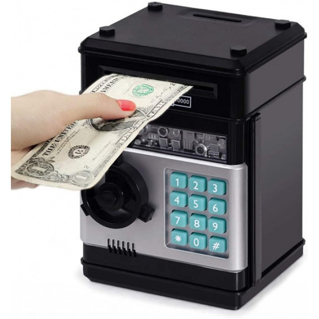 Игрушечный сейф копилка Coins & Bills Bank Safe Чёрный – фото, отзывы ...