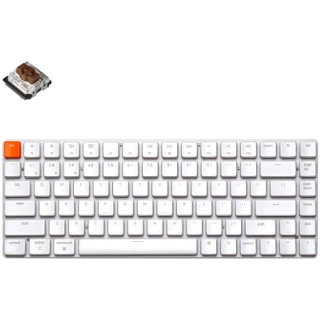 Клавиатура Keychron K3 84 Key Gateron Brown Wireless UA White (K3K3 ...
