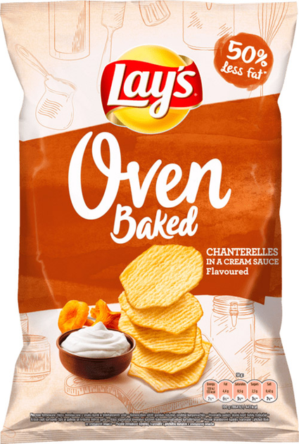 Чипсы картофельные Lay's Baked запеченные со вкусом лисичек в сметане ...