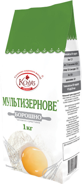 Упаковка муки мультизерновой Козуб Продукт 1 кг x 5 шт (4820094531541 ...