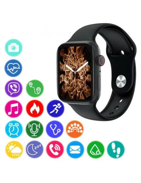 Смарт часы Smart watch series 6 44mm черные – низкие цены, кредит ...