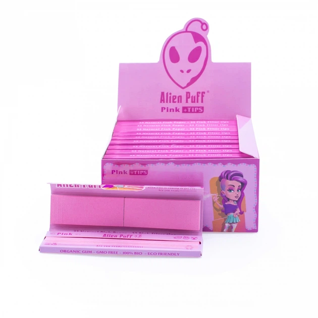 Папір для самокруток Alien Puff Pink Connoiseur KS – фото, отзывы ...