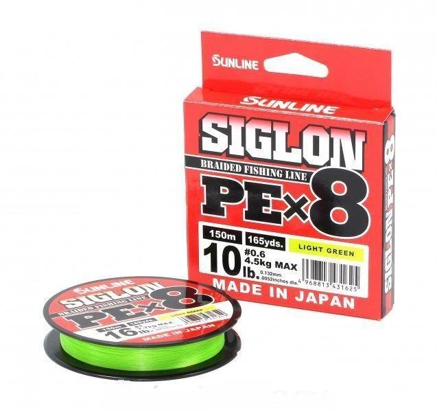 Шнур Sunline Siglon PE х8 150m (салат.) #1.2/0.187mm 20lb/9.2kg – фото, отзывы, характеристики в ...