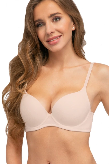 Бюстгальтер ущільнений Push Up Kleo 389 C COTTON EVELINE 75B Кремовий – Брендовий одяг | ROZETKA