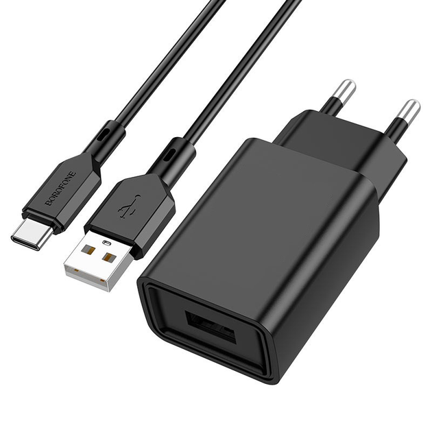 Сетевое зарядное устройство для телефона + кабель Type-C Android ...