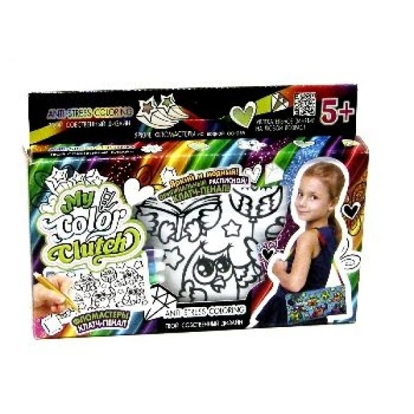 Набор для творчества "My Color Clutch", клатч-пенал-раскраска "Забавные ...