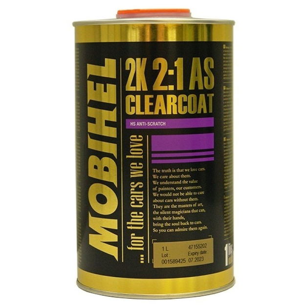 Mob Лак 2K AS 2:1 акриловый лак + отвердитель 2К 8800 0.5л – фото ...