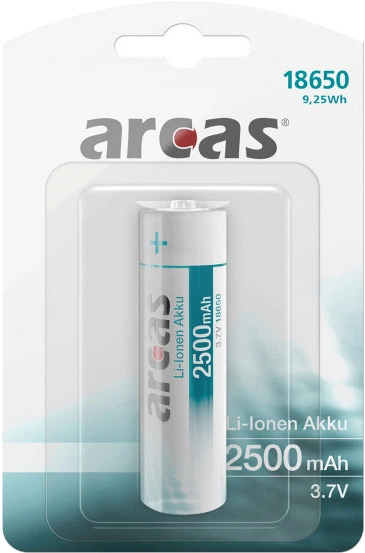Акумулятор Arcas Li-Ion Akku 18650 3.7 В 2500 мА·год BP1 (17500250 ...