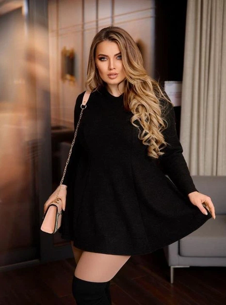 Платье G&M k-96325 58-60 Размер цвет черный от продавца: G and M – в интернет-магазине ROZETKA ...