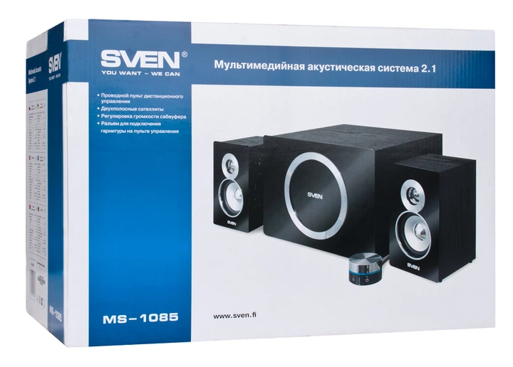 Колонки 2.1 SVEN MS-1085 – фото, отзывы, характеристики в интернет-магазине ROZETKA от продавца ...
