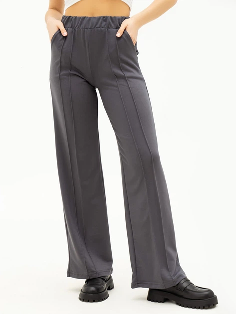 Спортивні штани жіночі ISSA PLUS 13686 M Сірі (issa2007682326266) – Брендовий одяг | ROZETKA