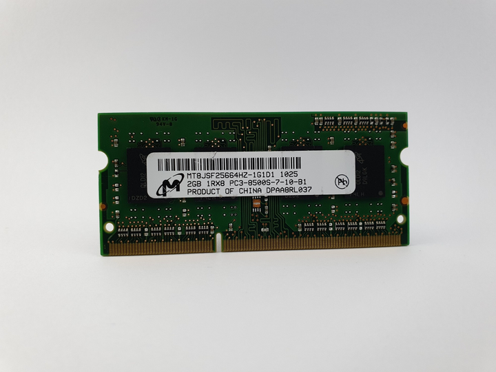 Оперативная память для ноутбука Sodimm Micron Ddr3 2gb 1066mhz Pc3