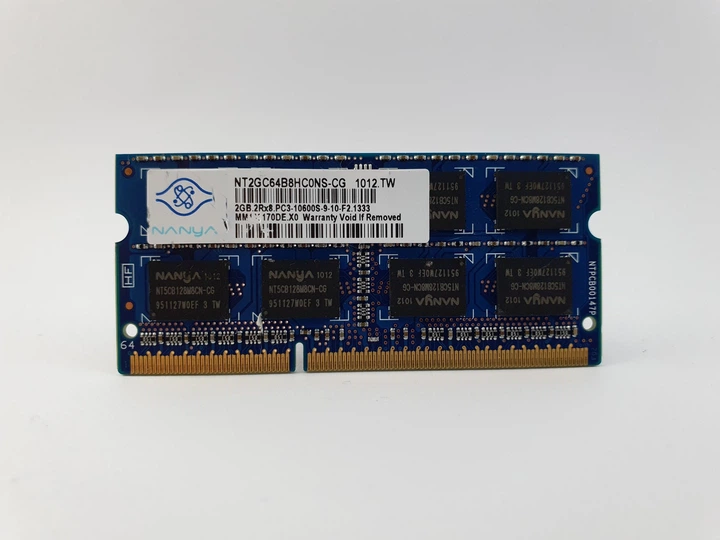 Оперативна пам'ять для ноутбука SODIMM Nanya DDR3 2Gb 1333MHz PC3-10600S (NT2GC64B8HC0NS-CG ...