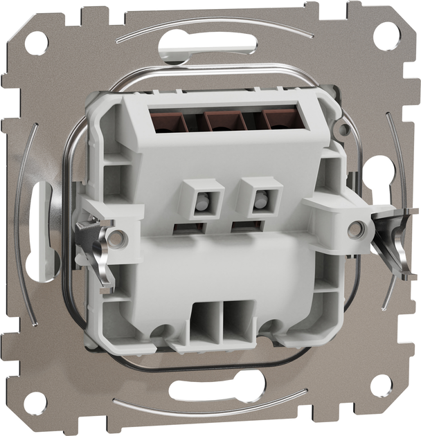 Розетка для вывода кабеля Schneider Electric Sedna Design Белый ...