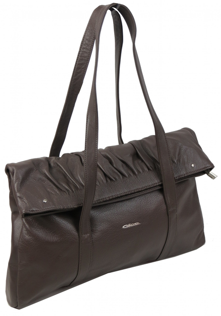 Женская сумка из натуральной кожи Giorgio Ferretti 32413P18 коричневая ...