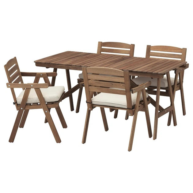 Стіл і 4 стільці FALHOLMEN IKEA 492.690.11 світло-коричневий/бежевий ...