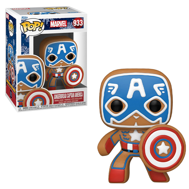 Фігурка Funko Pop MARVEL Фанко Поп Марвел Gingerbread Captain America ...
