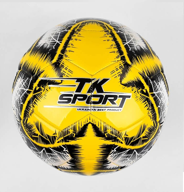 Мяч футбольный TK Sport Size №5 350 грамм Желтый (C 44452/3) – фото ...