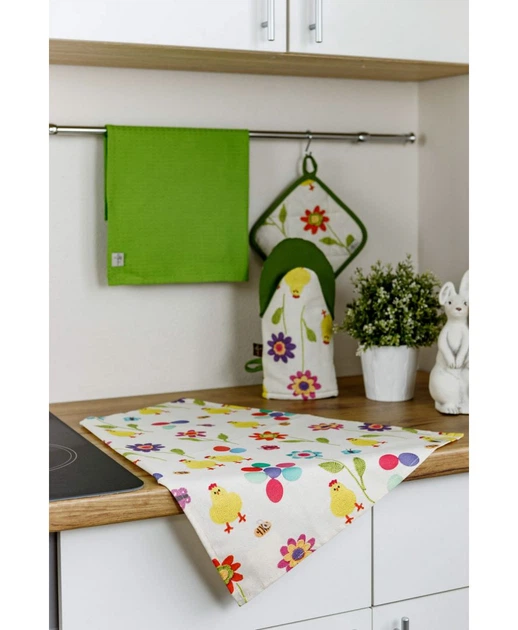 Набір вафельних рушників Писанка веселка фото отзывы характеристики в интернет магазине