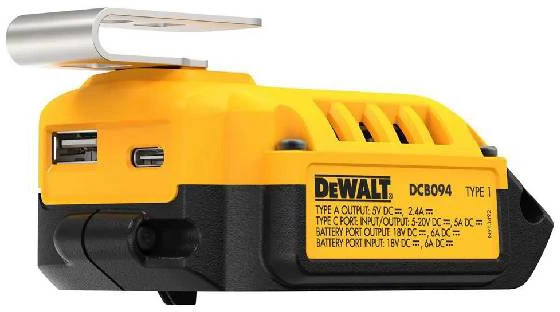 USB адаптер DeWalt DCB094K к аккумуляторам для инструмента – фото ...