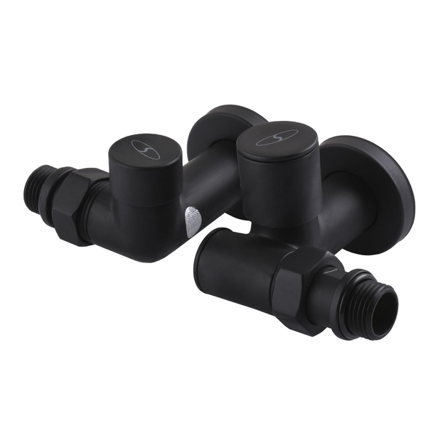 Набор Кран вентильный угловой с американкой Solomon Lux 1/2″ 7777 TEN ...
